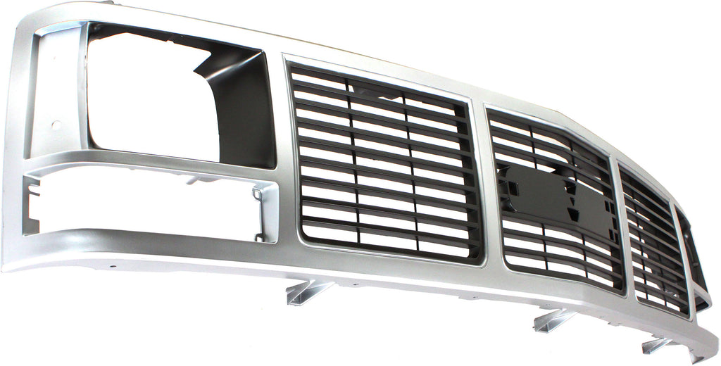 1988-1993 GMC C1500 Pickup Grille, Silver | Classic 2 Current Fabrication
