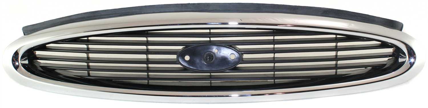 1998-2000 Ford Contour Grille, Chrome Shell/Black | Classic 2 Current ...