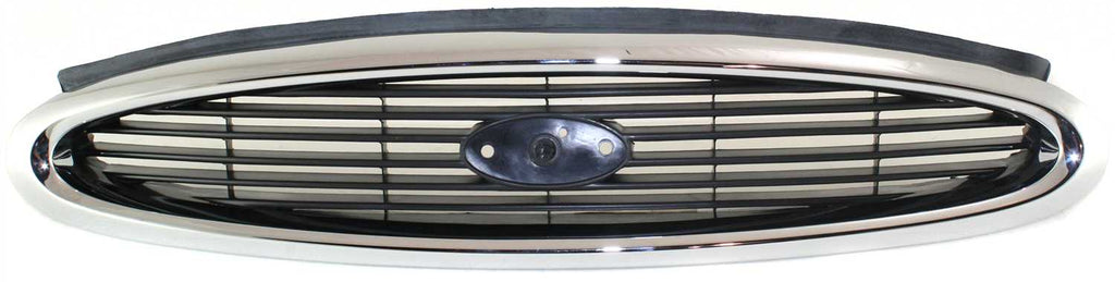 1998-2000 Ford Contour Grille, Chrome Shell/Black | Classic 2 Current ...
