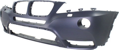 2011-2014 BMW X3 Front Bumper Cover, Primed, w/o M Pkg., w/Hlamp Washe