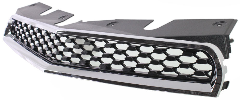 2010-2015 Chevy Equinox Grille, Upper, Chrome Shell/Black Insert ...