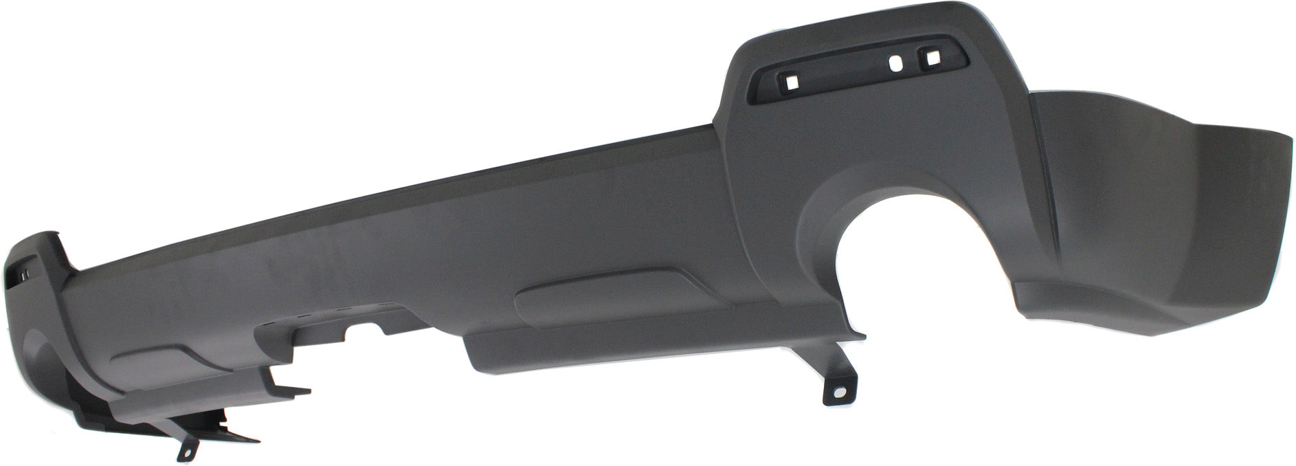 2010-2015 GMC Terrain Rear Bumper Cover, Lower, Txtrd Gray, w/Dual Exh ...