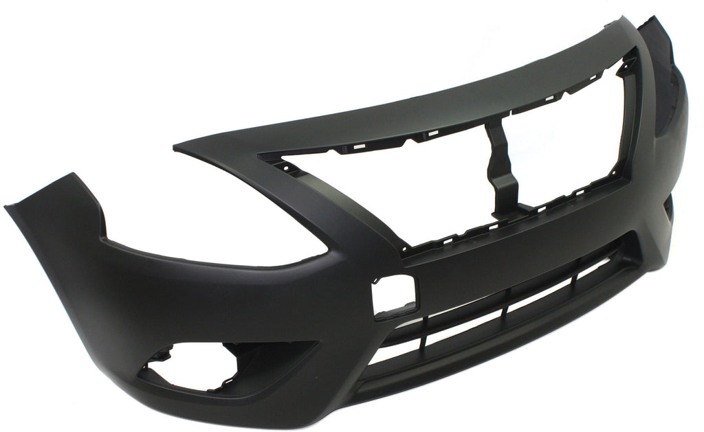 2015-2016 Nissan Versa Front Bumper Cover, Primed, w/Out Chrome Insert