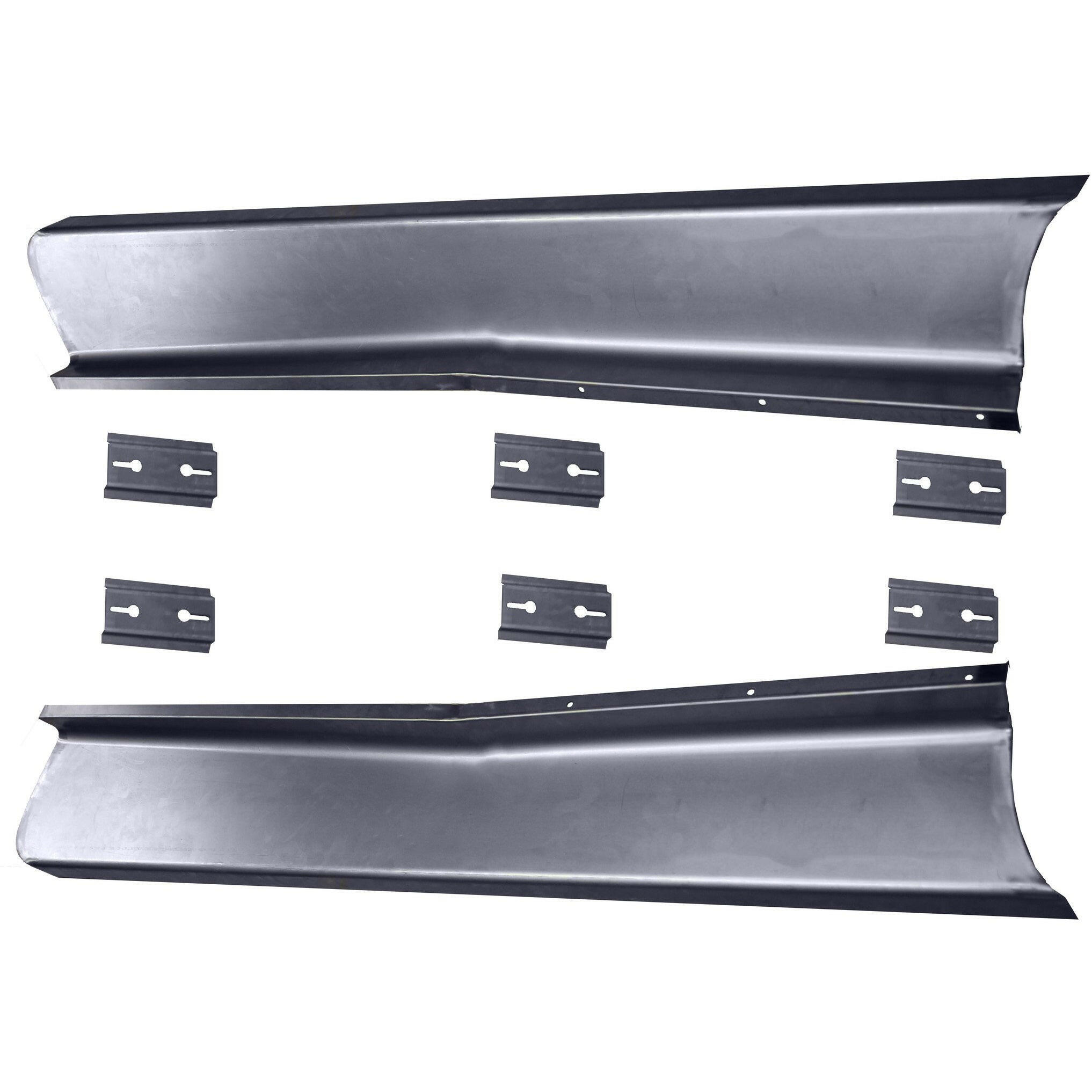 1947-1955 Chevy Short Bed Truck Smooth Running Board Set W/Adapters ...