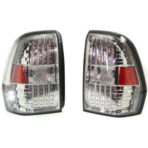 2002-2008 Chevy Trailblazer Clear Tail Lamp, Assembly, Led, Chrome ...