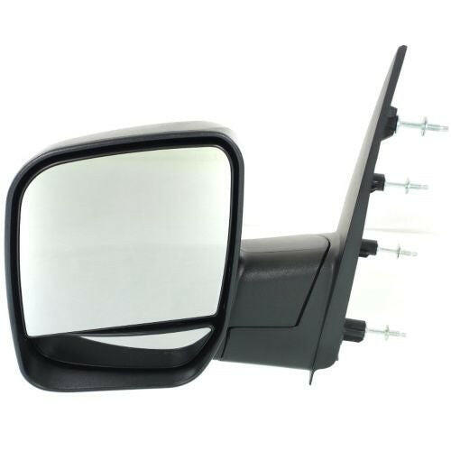 2003-2004 Ford Econoline Van Mirror LH, Manual Folding, Black, Glass-f ...