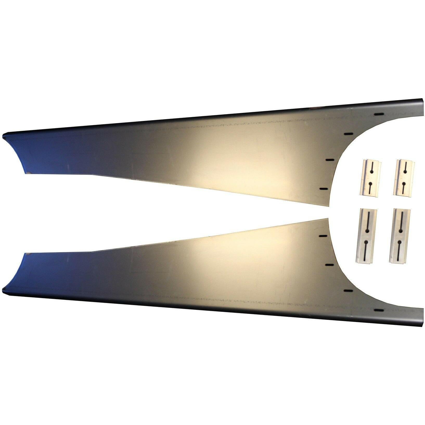 1937-1939 Plymouth Full Size Smooth Running Board Set W/ Adapters ...