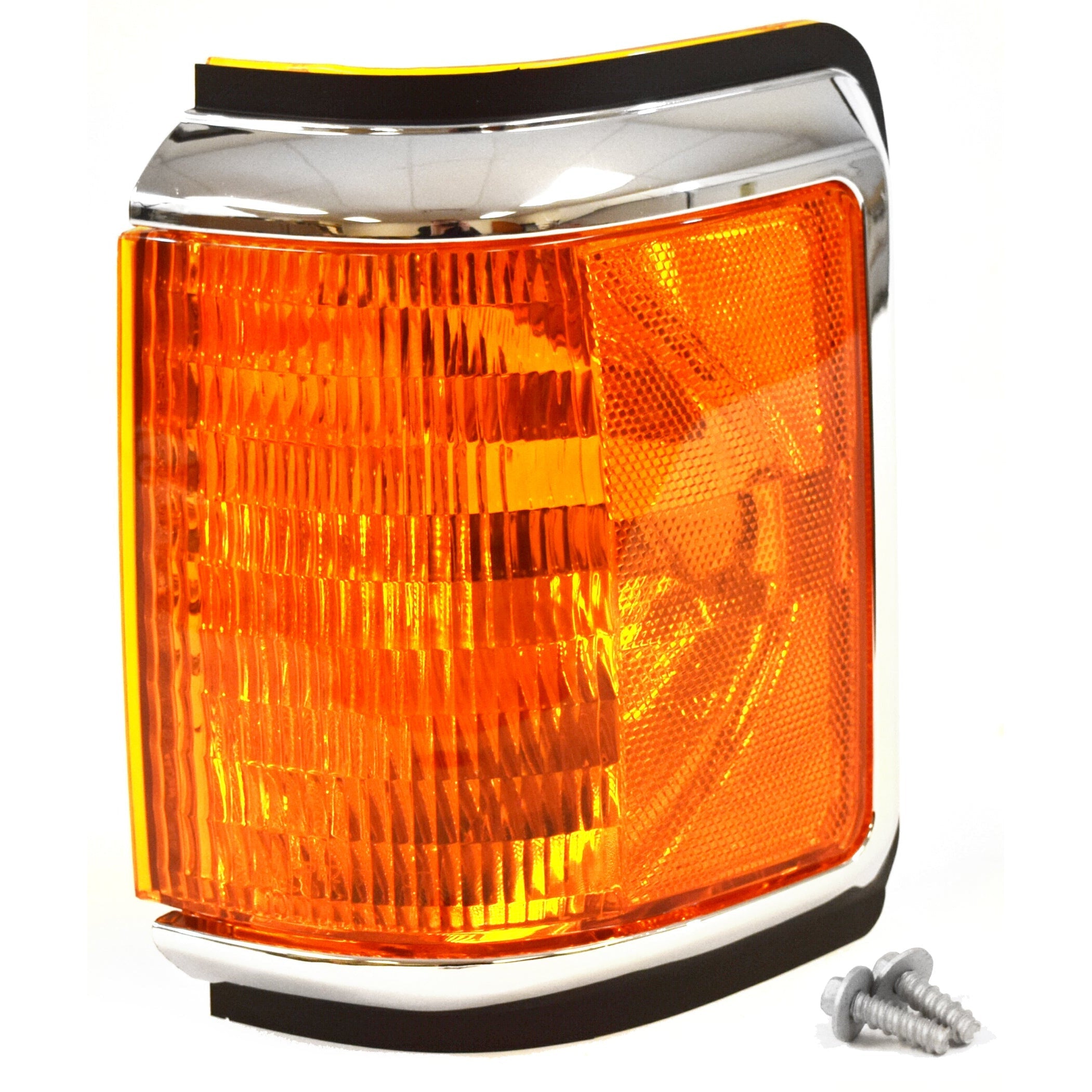 1987-1991 Ford Pickup Bronco Front Parking Lamp W/Black & Chrome Trim ...