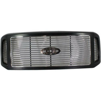 2005-2007 Ford F-250 Pickup Super Duty Grille, Black Shell | Classic 2 ...